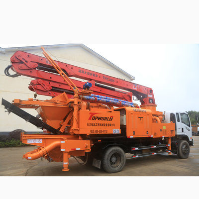 Topworld 34m Concrete Boom Pump Truck With Kawasaki Main Oil Pump