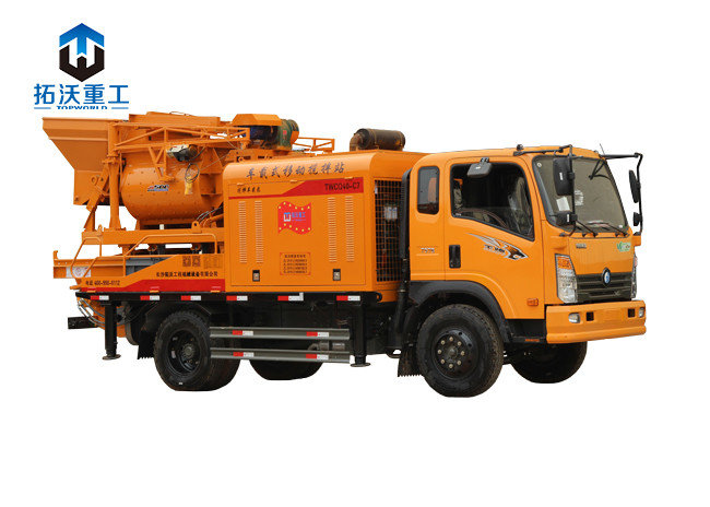 Professional Truck Mixer Pump Advanced Hydraulic System With Diesel Motor