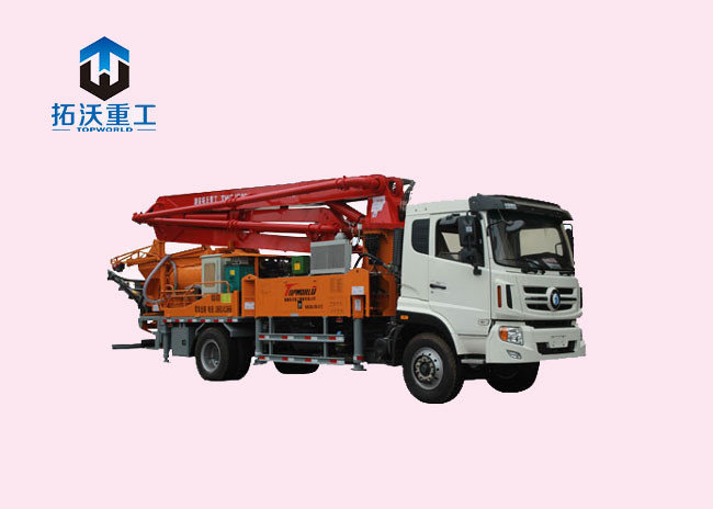 Mini Boom Pump Truck 6 / 10 Mpa Pumping Pressure 10700 X 2490 X 3980 Mm Dimension