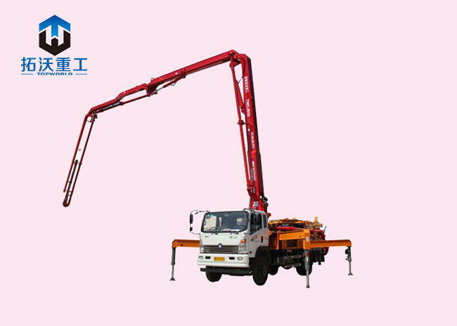 Workshop Floor Truck Mounted Concrete Boom Pump / Concrete Boom Pump Truck