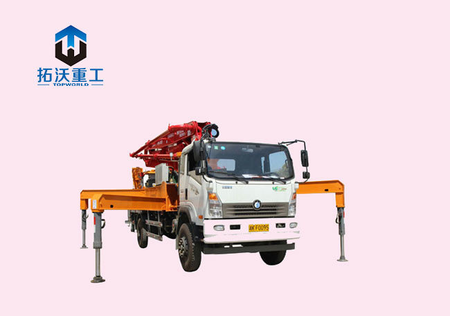 High Performance Truck Mounted Concrete Boom Pump Long Distance Delivery