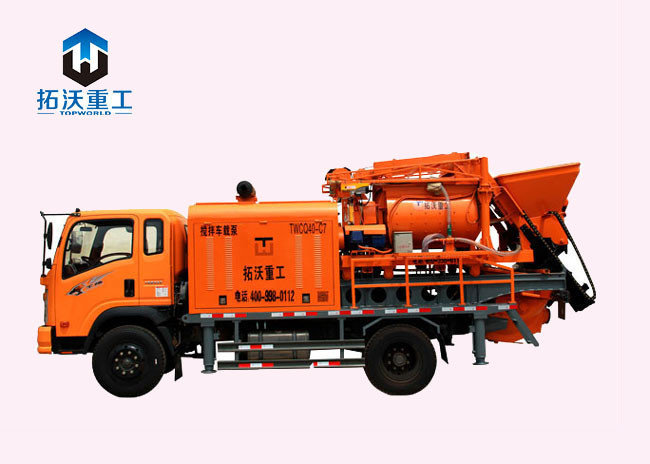 High Work Efficiency Concrete Mixer Pump Truck φ200×1000 Delivery Cylinder