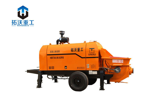 Portable Lightweight Concrete Pump Machine Alloy Eye Plate With Diesel Engine
