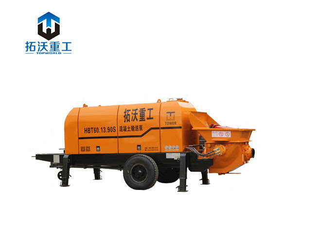 Alloy Eye Plate Diesel Concrete Pump , Static Concrete Pump Ø200 Concrete Cylinder