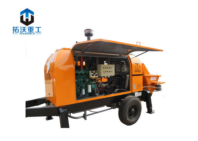 Diesel High Pressure Cement Pump 60 Cubic Meter Per Hour Double Filter System