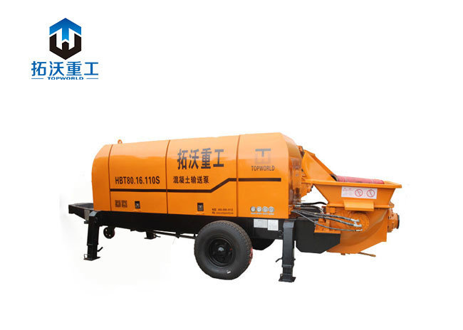 Small Diesel Concrete Pump , Construction Concrete Pump 40 Cubic Meter Per Hour