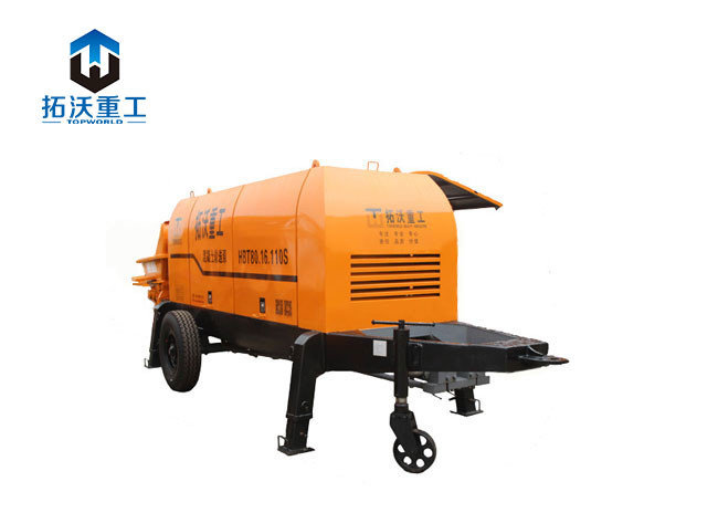 Mobile Diesel Concrete Pump Import Kawasaki Main Oil Pump 8 Mpa Delivery Pressure