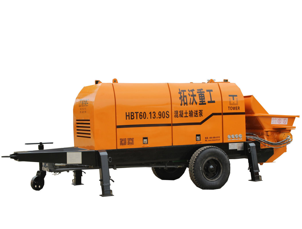 90 Kw Electrical Concrete Pump Beton Pumping Mchine For Small Construction Site