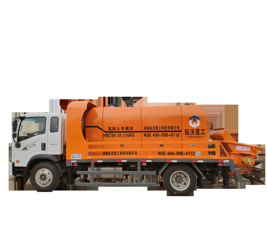 Practical Type Truck Mounted Mini Concrete Pump For Rural Construction