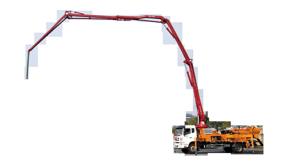 34m Mini Concrete Boom Pump Truck For Rural Road Construction