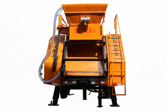 Small Portable Concrete Mixing And Pumping Machine For Rural Hydraulic Engineering
