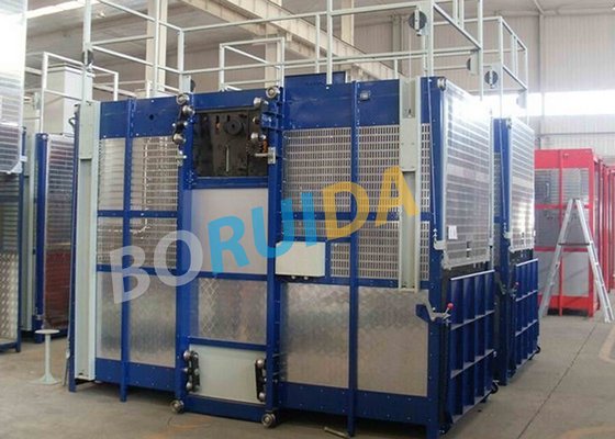 Aluminum Construction Material Hoist Up Ramp Door Style 3.2mx1.5mx2.5m Cage Size supplier