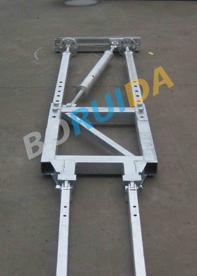 Hot Dipped Zinc Single Building Site Hoist Red Frame Style 1000kgs - 3200kgs supplier