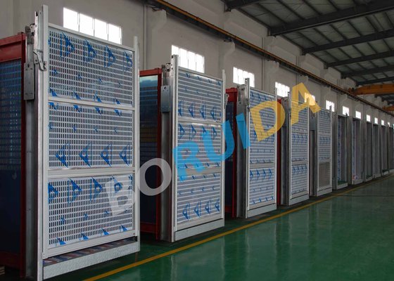Aluminum Cage Hoists Up Down Door Style 3.2m x1.5m x 2.5m Cage CE, ISO supplier