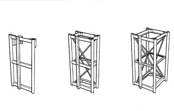 Rack / Pinion Industrial Elevators CH500 Single Car 500kg High Capacity supplier