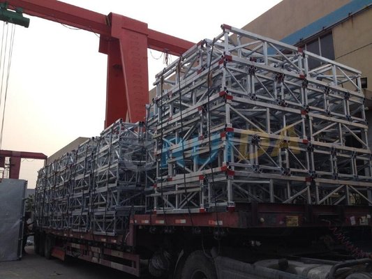 1 x 4 Kw Motor 2.4m Width Mast Climbing Work Platforms Facades for Office Building supplier