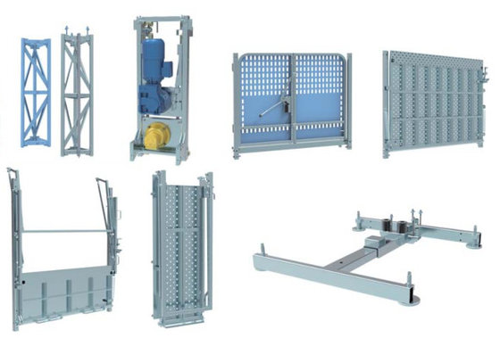 12 / 18 / 24 Passenger Rack And Pinion Hoists for Building Site 300kg 500kg 750kg supplier