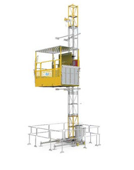 Galvanized Rack And Pinion Hoists CH300 with Single Cage , 300kg High Capacity supplier
