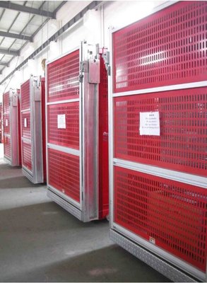 Vertical Rack And Pinion Hoists Red 2700kg OEM for Building / Factory supplier