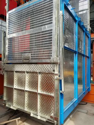 CH150 Single Car Construction Hoist Elevator with Figured Aluminium Plate for Rental supplier