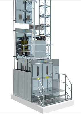 Easy Operated 2000kg Construction Hoist Elevator Industrial Material and Passenger supplier