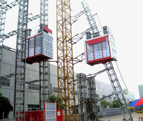S4 Work System Building Site Hoisting Equipment In Construction with ABB Motor and 8 Rack Modulus supplier