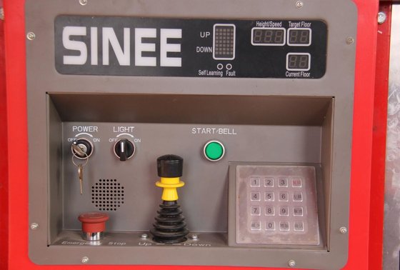 SINEE 55 kw Inverter Building Material Hoist with 400kg Lifting Device on Cage Top supplier