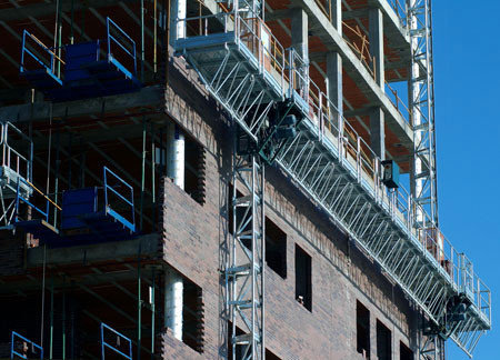 Greater Flexibility 3P 220V 50Hz Mast Climbing Work Platforms For Supermarket supplier