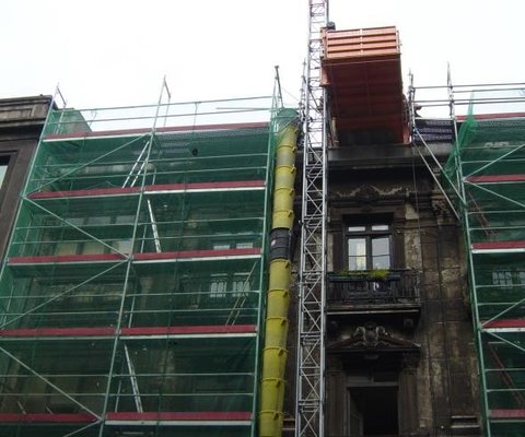 60m Double Car Construction Material Hoist with Schneider Inverter 45kw supplier