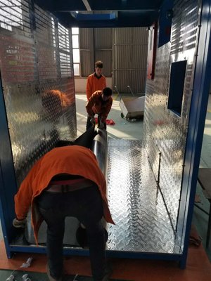 118kg Mast Construction Lifts, 8 Rack Modulus 54m Elevator for Airport Built - up supplier