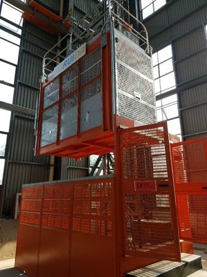 2 Car ABB Motor Construction Material Hoist, Cage Size 3.2×1.5×2.2m supplier
