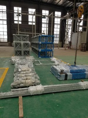 3.2×1.4×2.2M 3.2 Ton Building Site Hoist , Material Lifting Equipment With E & E Electrical Cable supplier