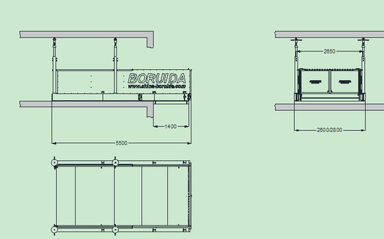 3.2m Hot Galvanized Steel Material Loading Platform Easy Installation For Buildings supplier