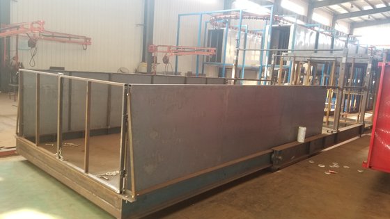 Blue Surface Painting Material Loading Platform , Outboard 4.5m Loading Deck supplier