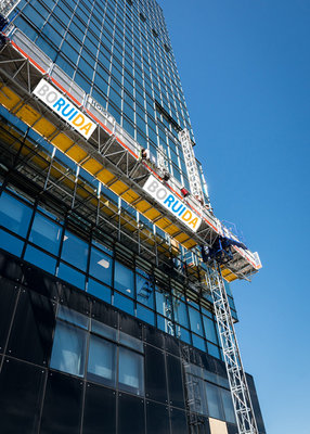 Siemens Inverter FC Mast Climbing Work Max 32.2m Length Platforms for Material Loading supplier