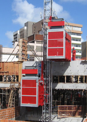 2 Car ABB Motor Construction Material Hoist, Cage Size 3.2×1.5×2.2m supplier