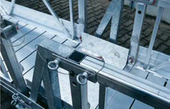 Durable and Safety Steel Rope Suspended Platform with 1000kg Counter Weight supplier
