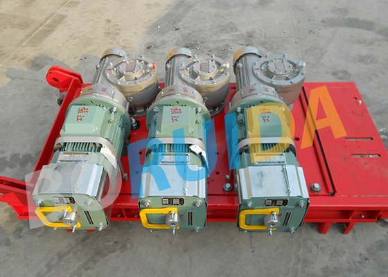 Red Construction Material Hoist Single Cage , Electric Ladder Lift supplier