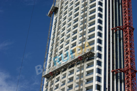 Single And Double Mast Climbing Working Platforms 220V - 415V 50HZ 1000kgs supplier