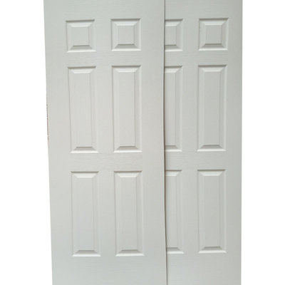 2150*720mm E1 3mm HDF Moulded door skins White Painted 6 panels 870-900kg/m3
