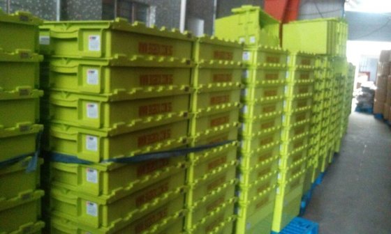 Plastic Box Fold Container for Storage or Transportation