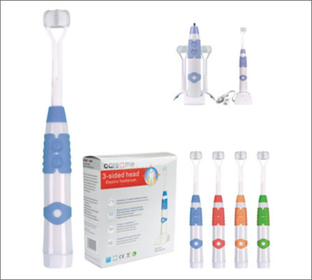 3 sides triple electrical toothbrushes  for family
