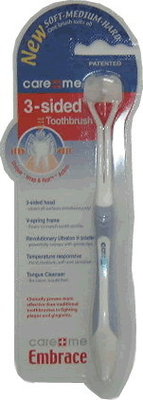 3 Sided Triple Toothbrushes for Adult tooth brushes SD-CR01