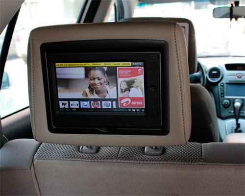 7 Inch Android Taxi Touch Screen With GPS , Motion Sensor , 3G , Advertising Software