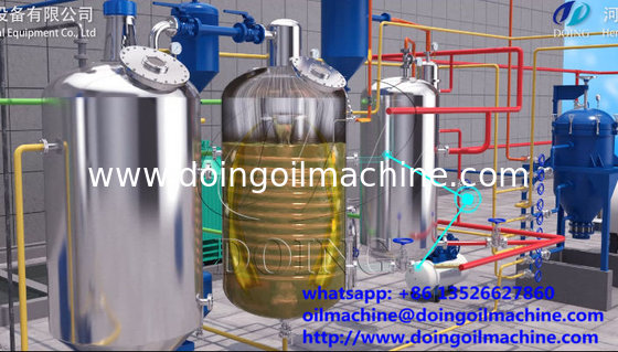Small scale palm oil refining plant, chemical refining process of palm oil