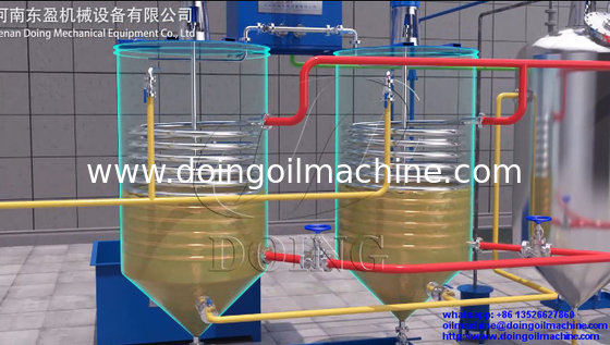 Small scale palm oil refining plant, chemical refining process of palm oil