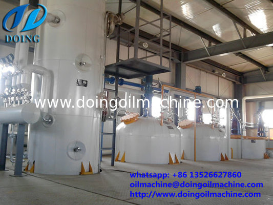 Chemical refining in palm oil refinery plant, palm oil refining process machinery