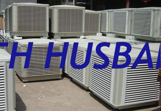 evaporative air cooler for poultry farming/greenhouse