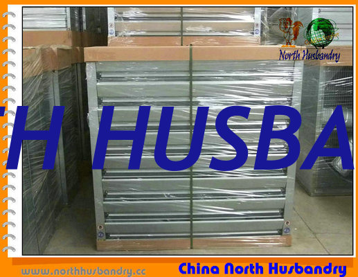 Poultry shed ventilation fan and cooling pad system for broiler