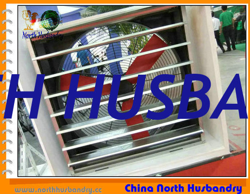 High power push-pull poultry exhaust fan